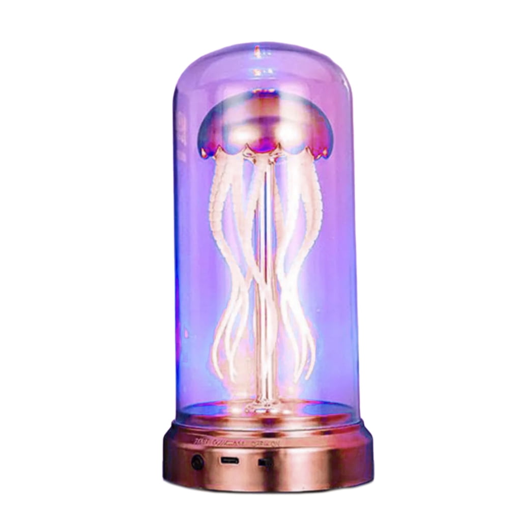YongCo Electric Jellyfish Lamp with Music Color Changing LED Floating ...