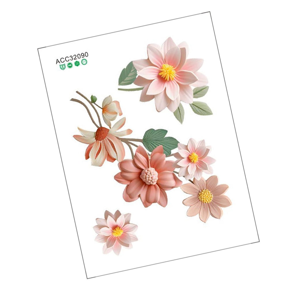 YongCo Elegant Flower Light Switches Decal Sticker for Living Room ...