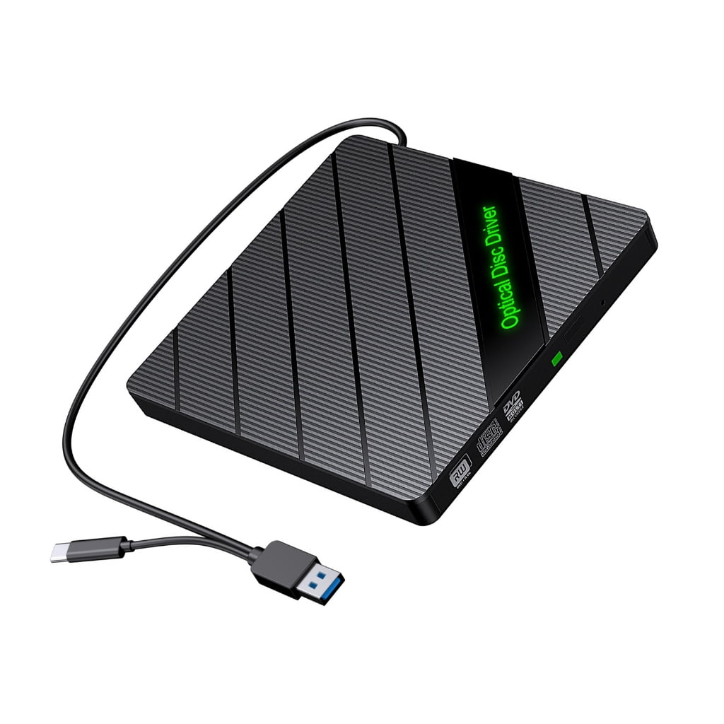 YongCo External Disc Drive for Laptop 4 Port USB3.0 1 Port Type C Disc ...