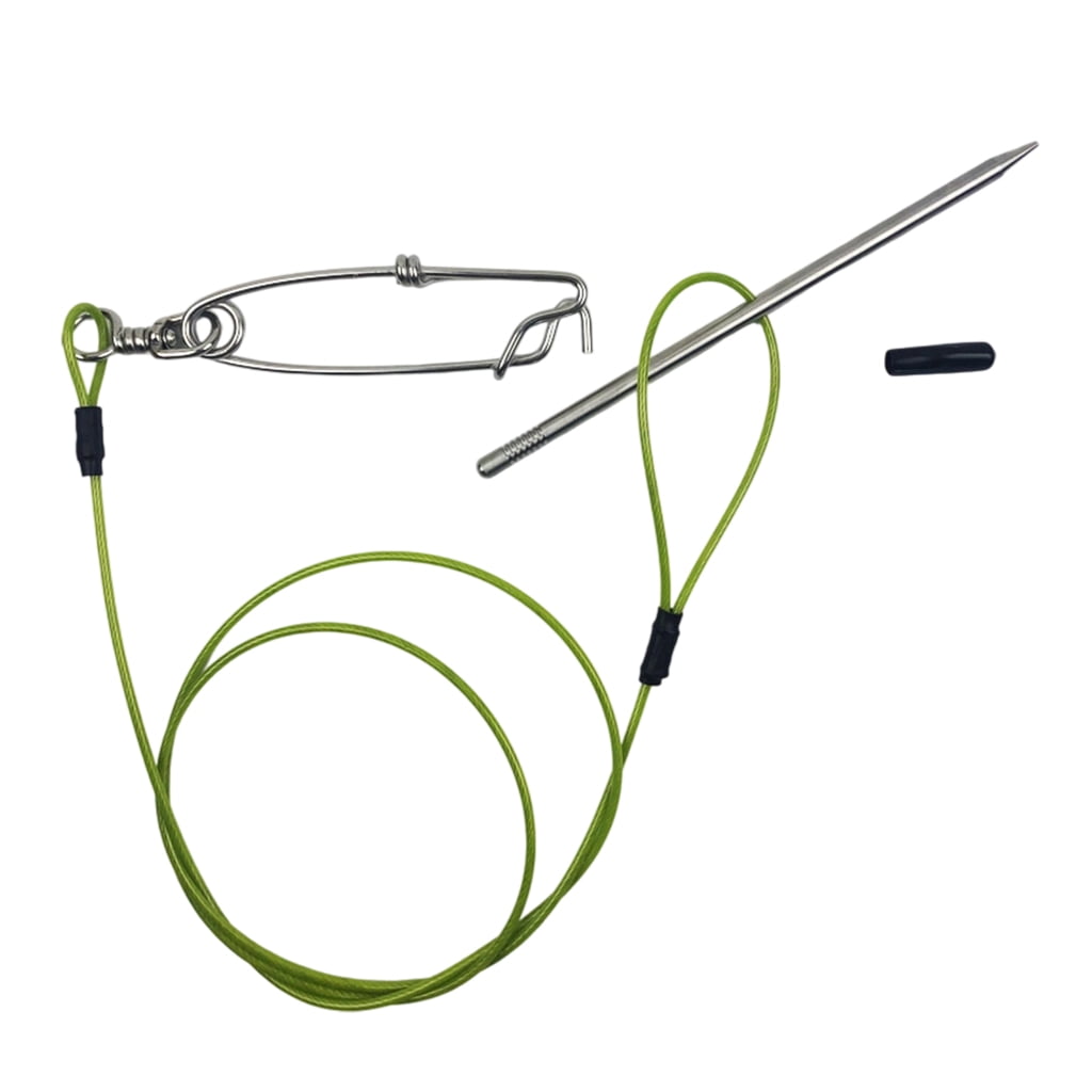 YongCo Fish Stringer Stainless Cable Fishing Big Game Fish Needle Hook ...