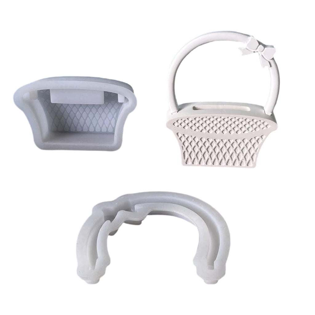 YongCo Flexible Flower Basket Silicone Casting Mold For Resin Plaster ...