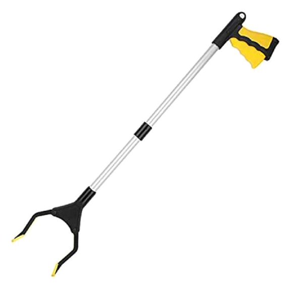 YongCo Foldable Long Trash Clamps Grab Pick Up Tool Curved Handle ...
