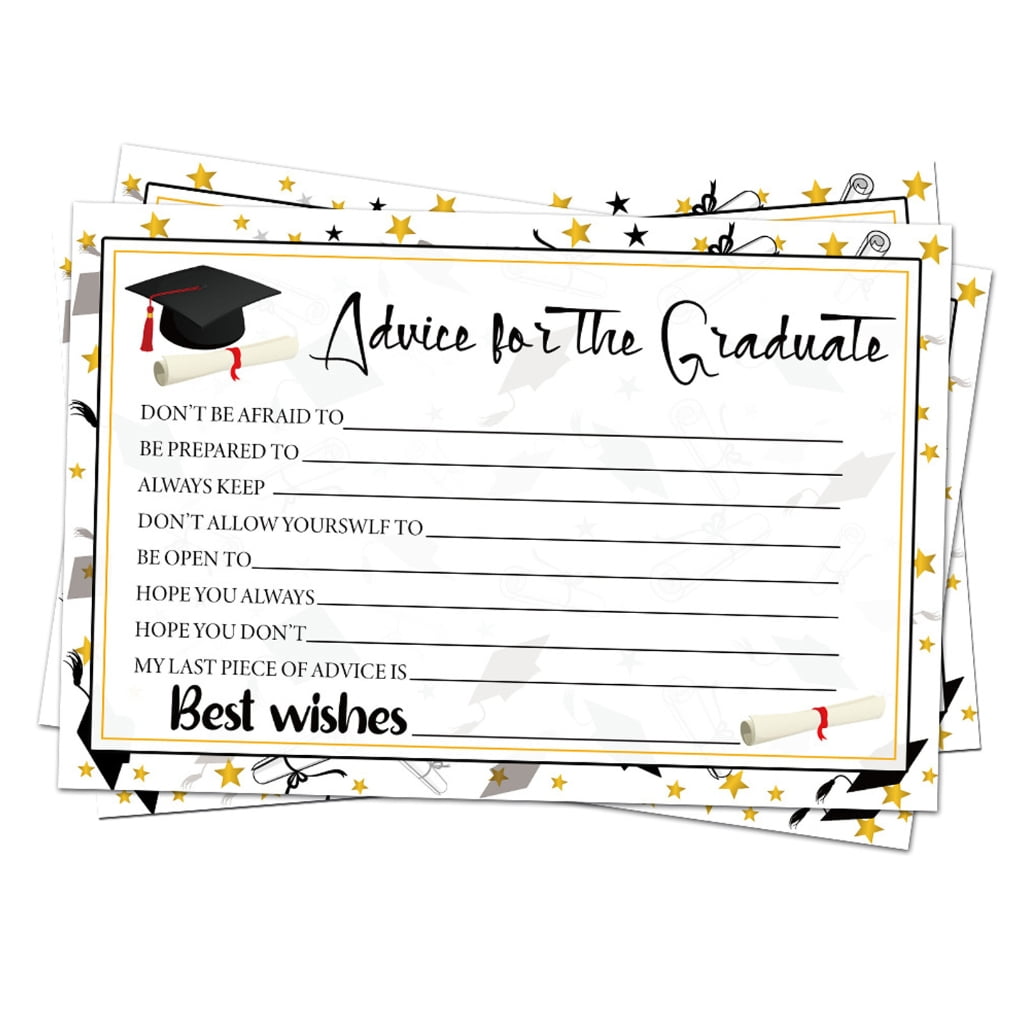 YongCo Graduation Advice Cards 6x4Inch Card for School or College ...