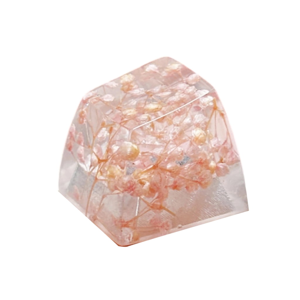 YongCo Handmade Epoxy Resin Keycap with Real Flower Keycap for ...