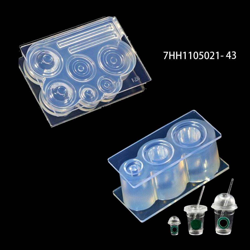 YongCo Handmade Mini Hollow Milk Bottles Cup Straw Silicone Resin Molds ...