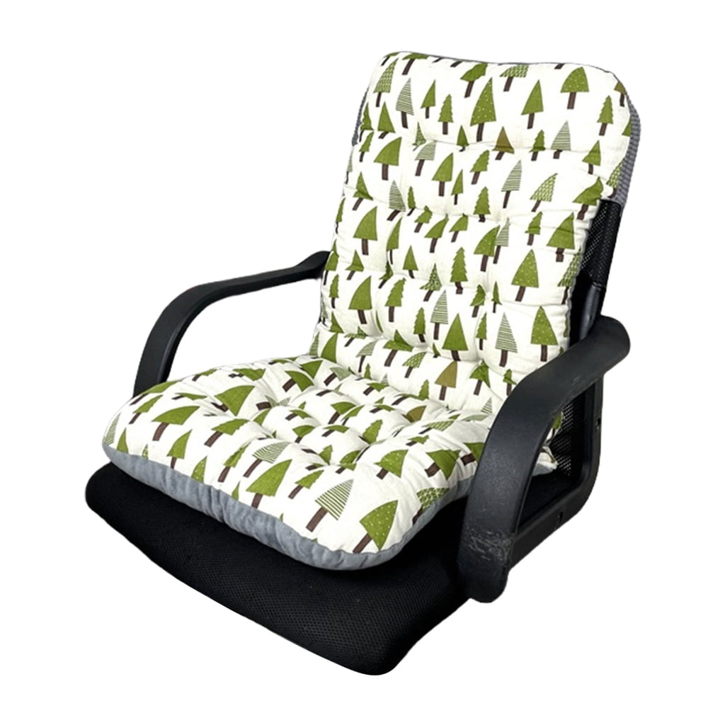 YongCo High Back Chair Cushions with Tie, Thick and Plushes Seat Pad ...