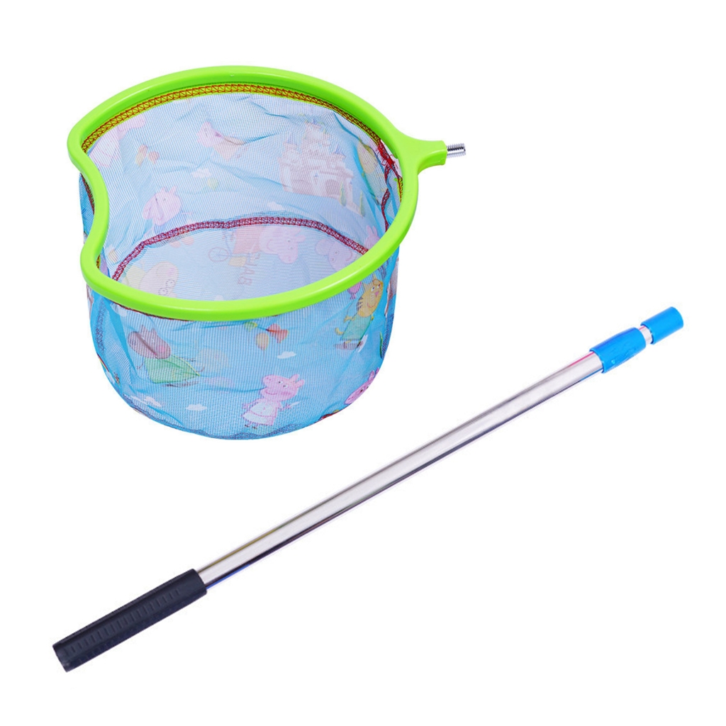 YongCo Kids Children Fishing Net Telescopic Stainless Rod Handle ...