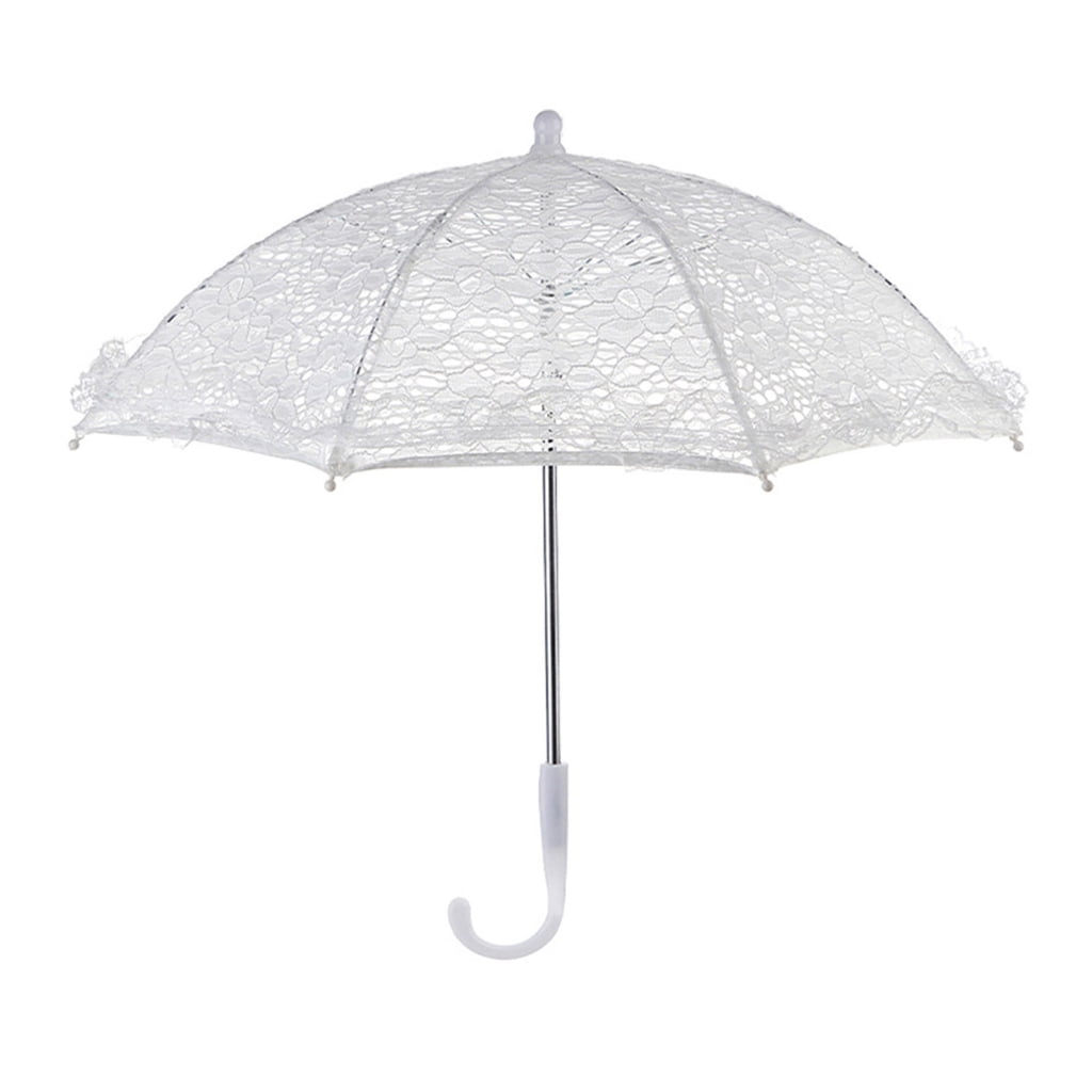 YongCo Lace Bride Umbrella Props Parasol For Wedding Celebration ...