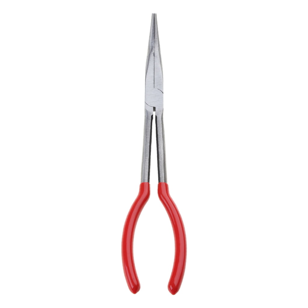 YongCo Long-Handled Crucible Pliers Bend Needle Nose Pliers Long Reach ...