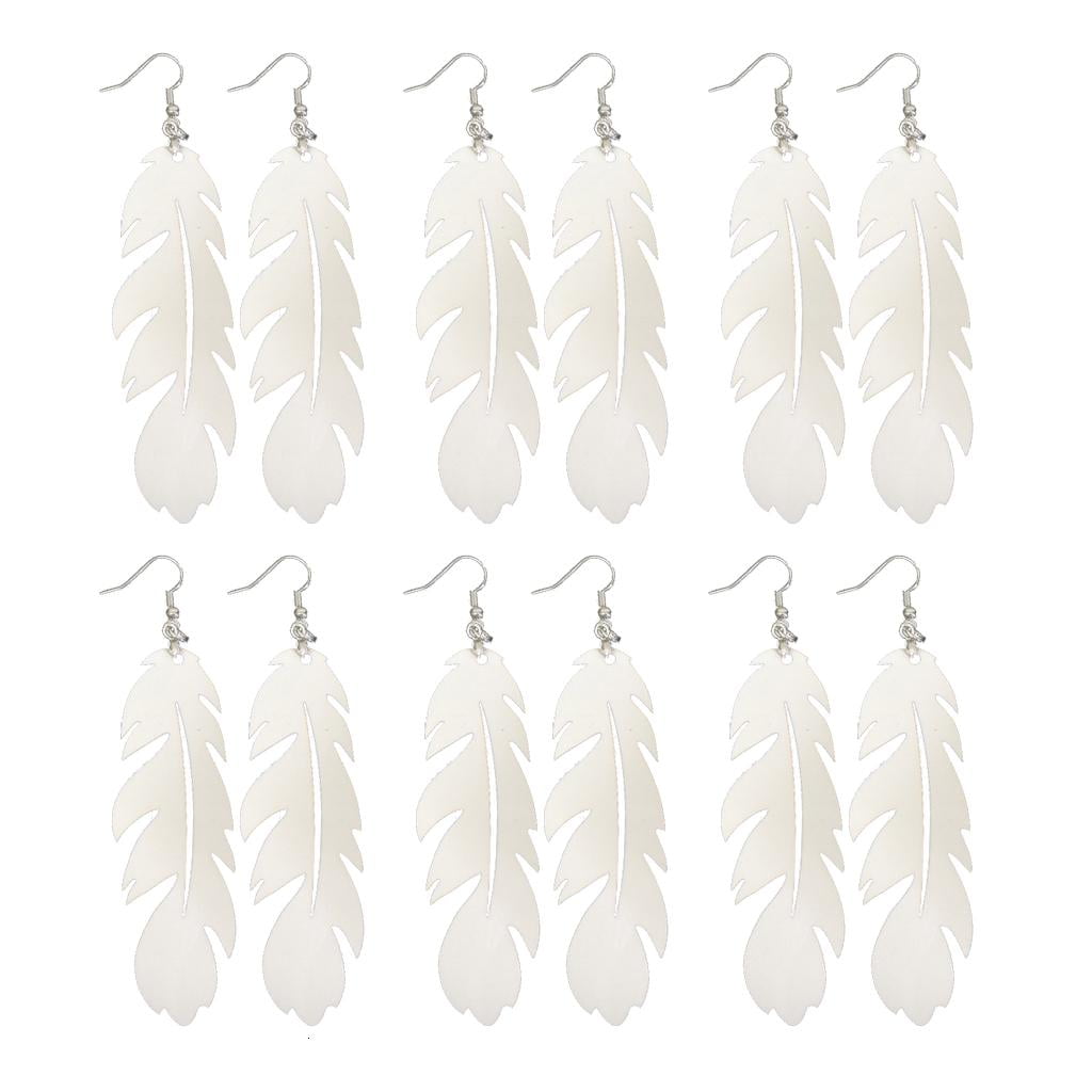 YongCo MDF Sublimation Printing Earring 6-Pair Sublimation Blanks ...