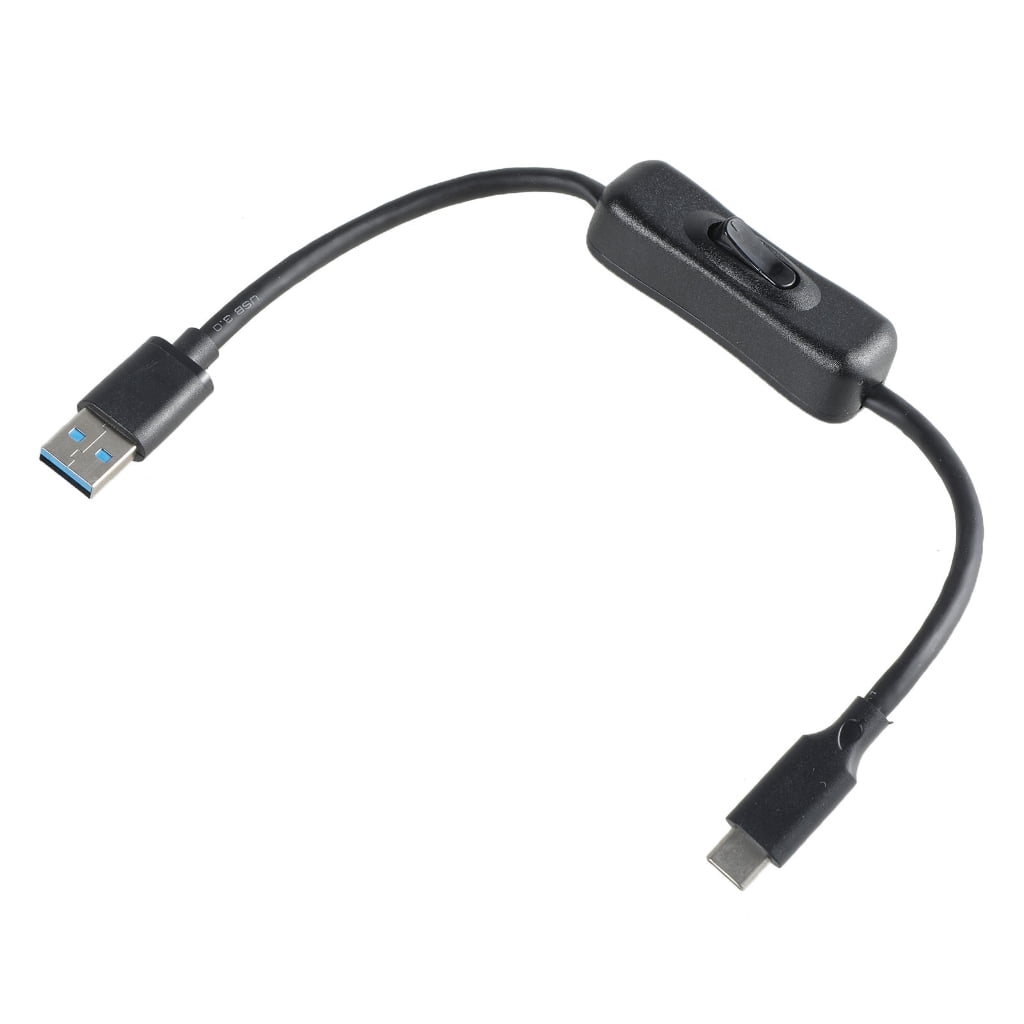 YongCo Male USB3.0 to Type C Power Cable with Switches, 60W Charging ...