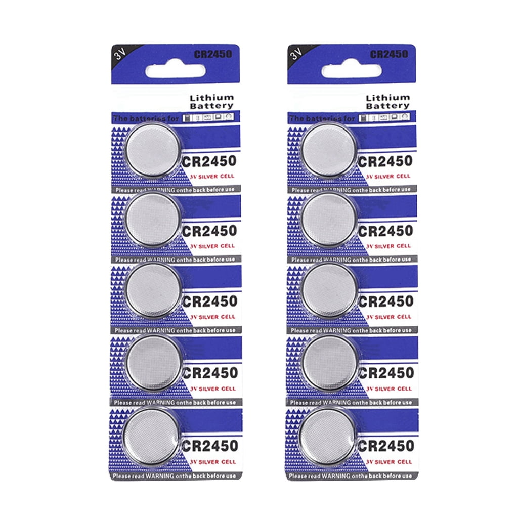 YongCo Metal CR2450 Battery CR2450 3V Highly Capacity Coin Cells ...