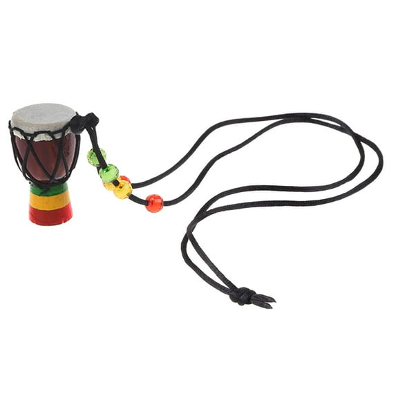 YongCo Mini Djembe Percussion African Hand Drum Pendant Drummer Present ...