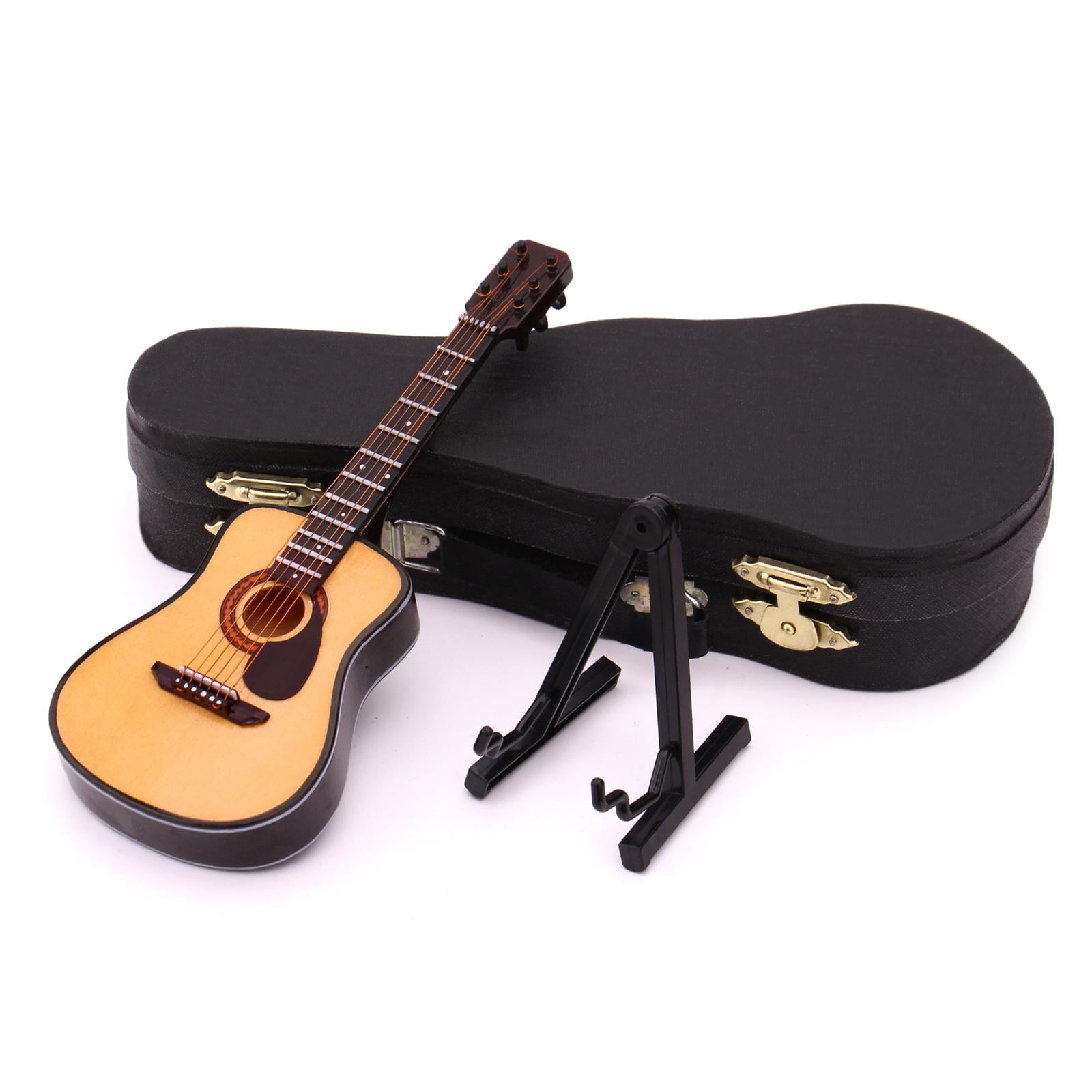 YongCo Mini Instrument Model Miniature Art Projects Pocket Guitar ...