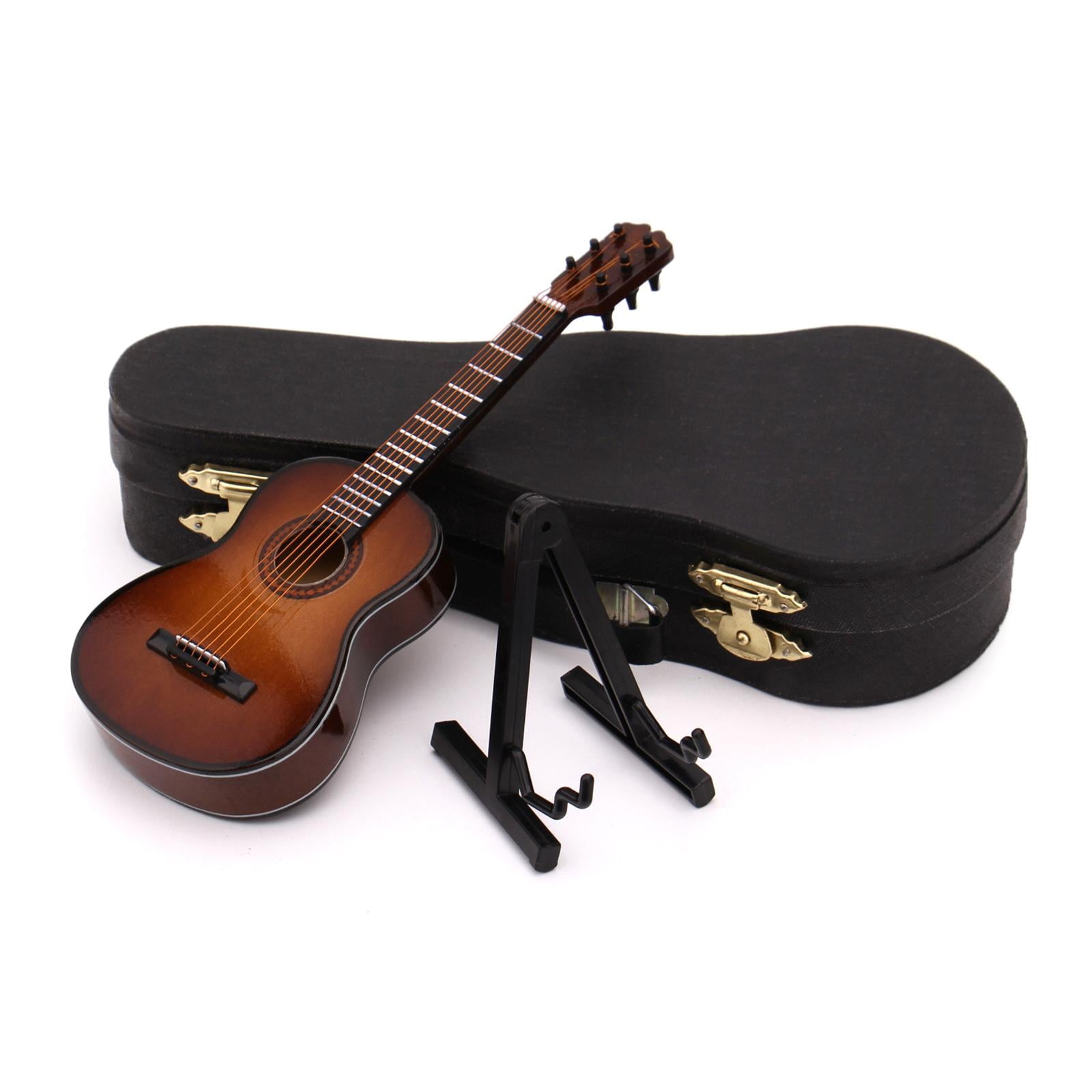 YongCo Mini Instrument Model Miniature Art Projects Pocket Guitar ...