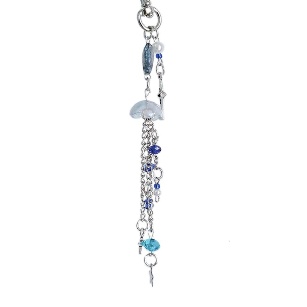 YongCo Multifunctional Keychains Blue/Pink Rope Keyrings with Sea Lifes ...