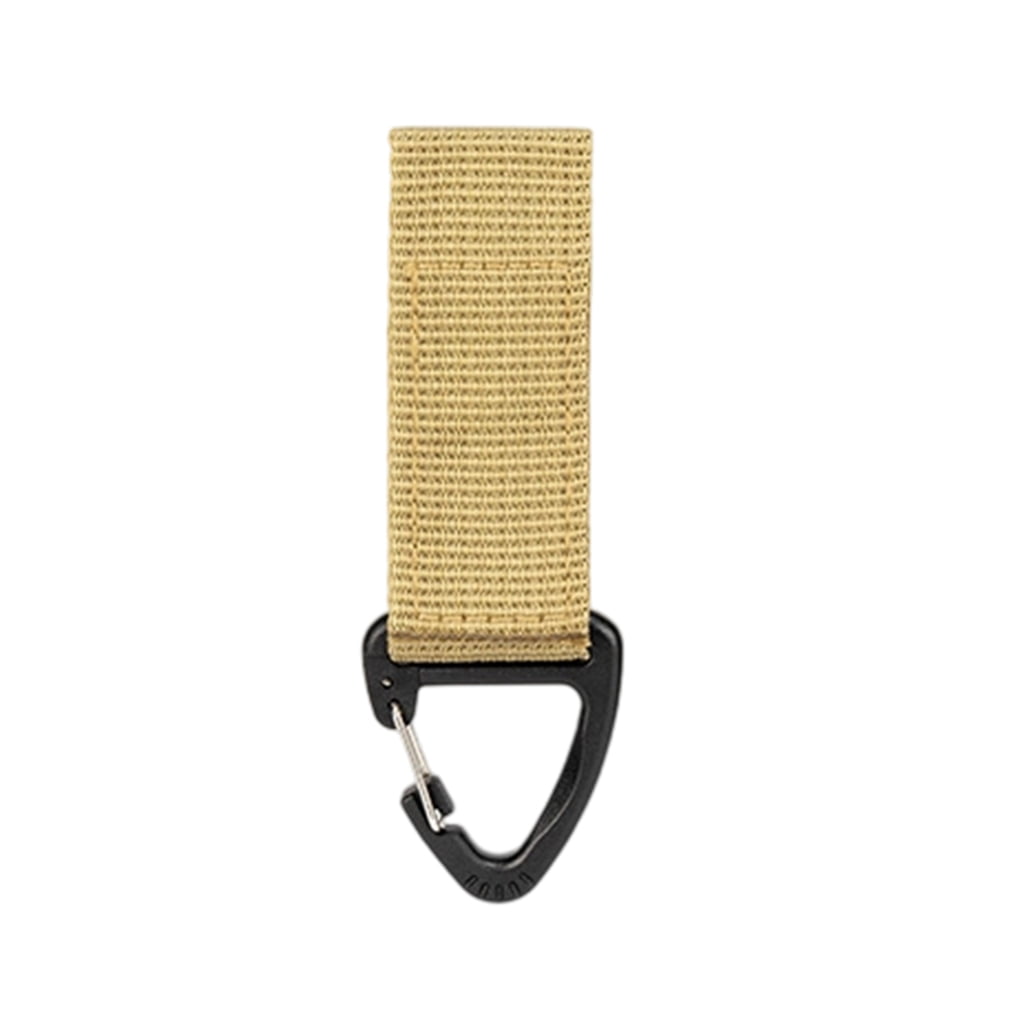 YongCo Multipurpose Nylons Triangle Clip Rotating Camping Carabiner ...