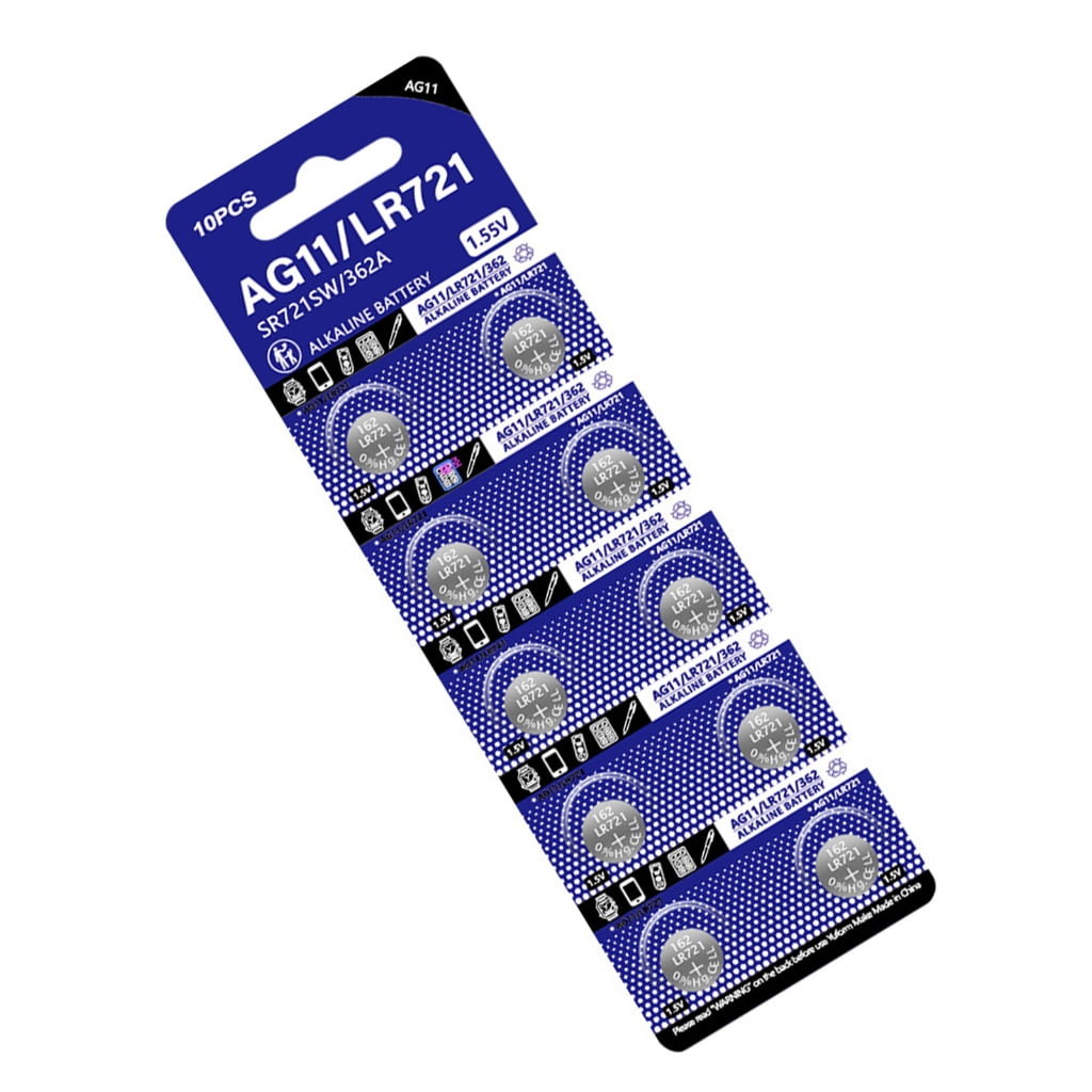 YongCo Pack of 10pcs AG11 Button Cell Batteries LR721 For Watches Toy And Calculators - Walmart.com