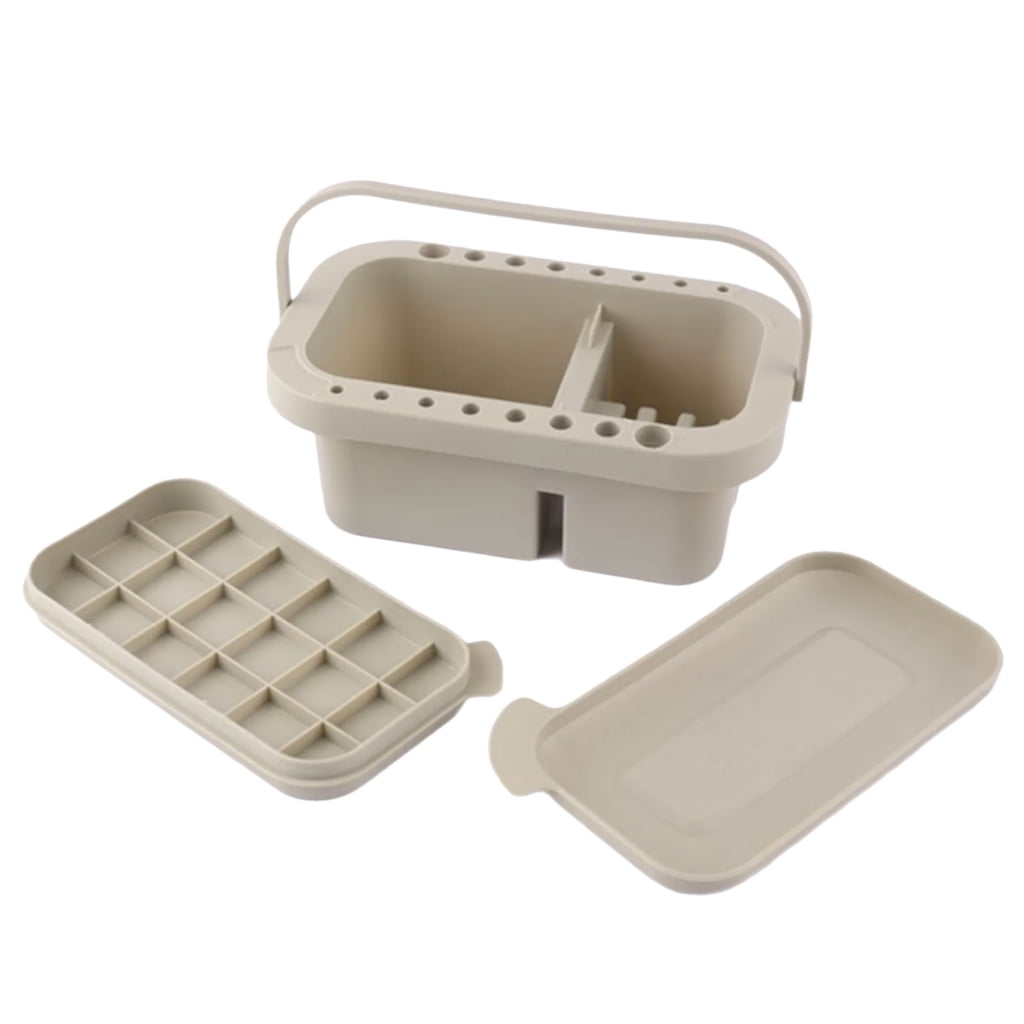 YongCo Paint Brush Washer Bucket 3 in 1 Art Brush Cleaner Washing Pots ...