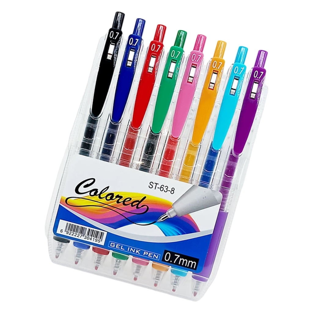 YongCo Retractable Colored Gel Pen Assorted Color Gel Inks Pen 0.7MM ...