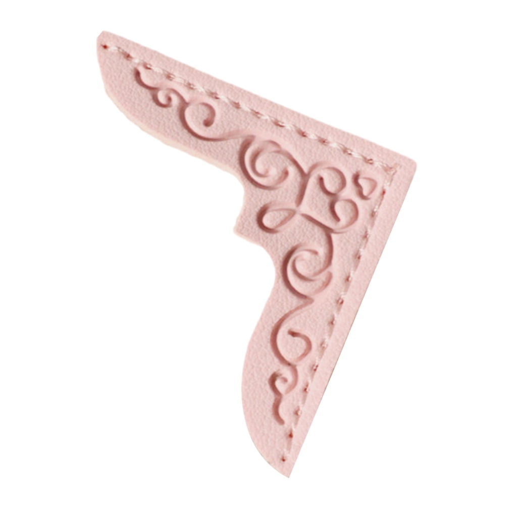 YongCo Retro Flower Embossed Bookmarks Corner Page Book Mark Leather ...