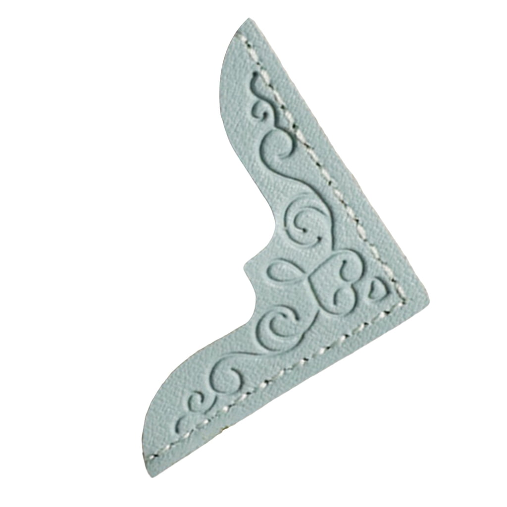 YongCo Retro Flower Embossed Bookmarks Corner Page Book Mark Leather ...
