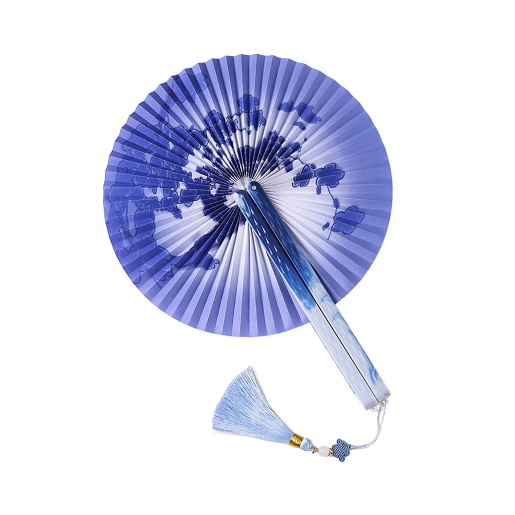 YongCo Round Folding Hand Fans Portable Coolings Fans For Festivals ...