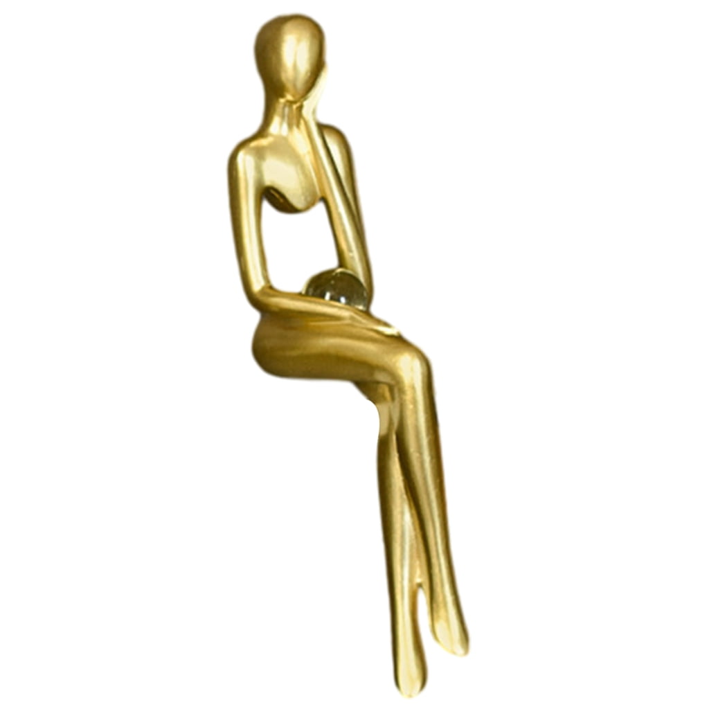 YongCo Sitting Figure Ornament Home Decorations Statue Shelf Abstract ...