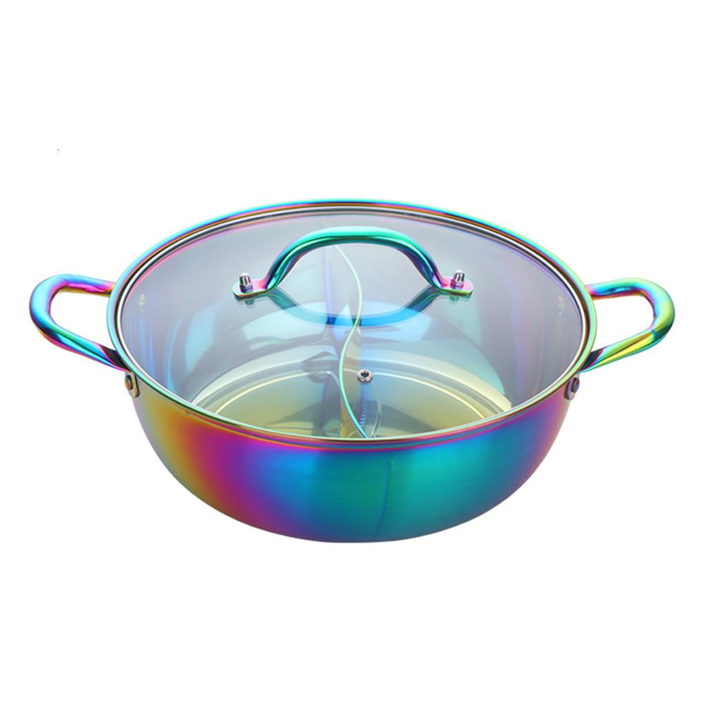 YongCo Stainless Steel Divided Pot Gas Stove Cooker Hot Pot Soup ...