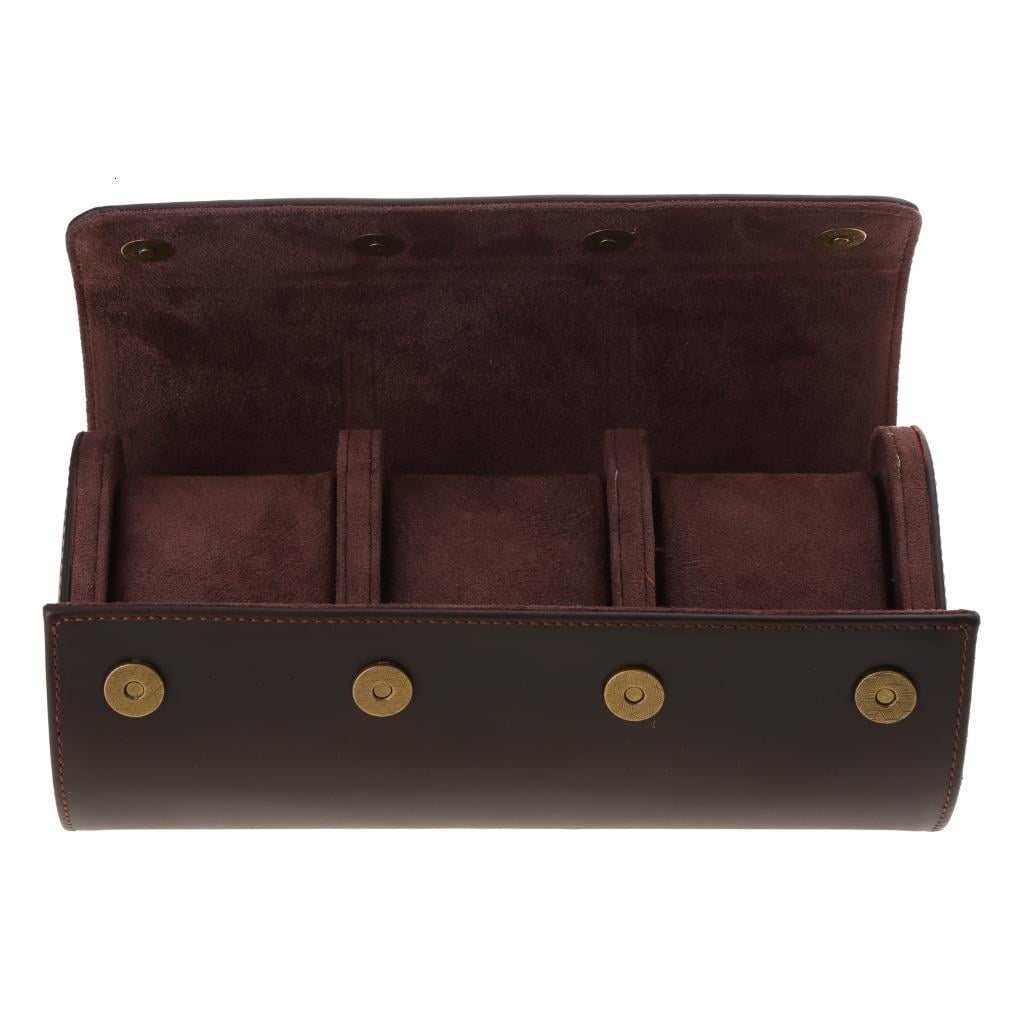 YongCo Travel Watch Roll with Velvets Wristwatch Holder Rings Display ...