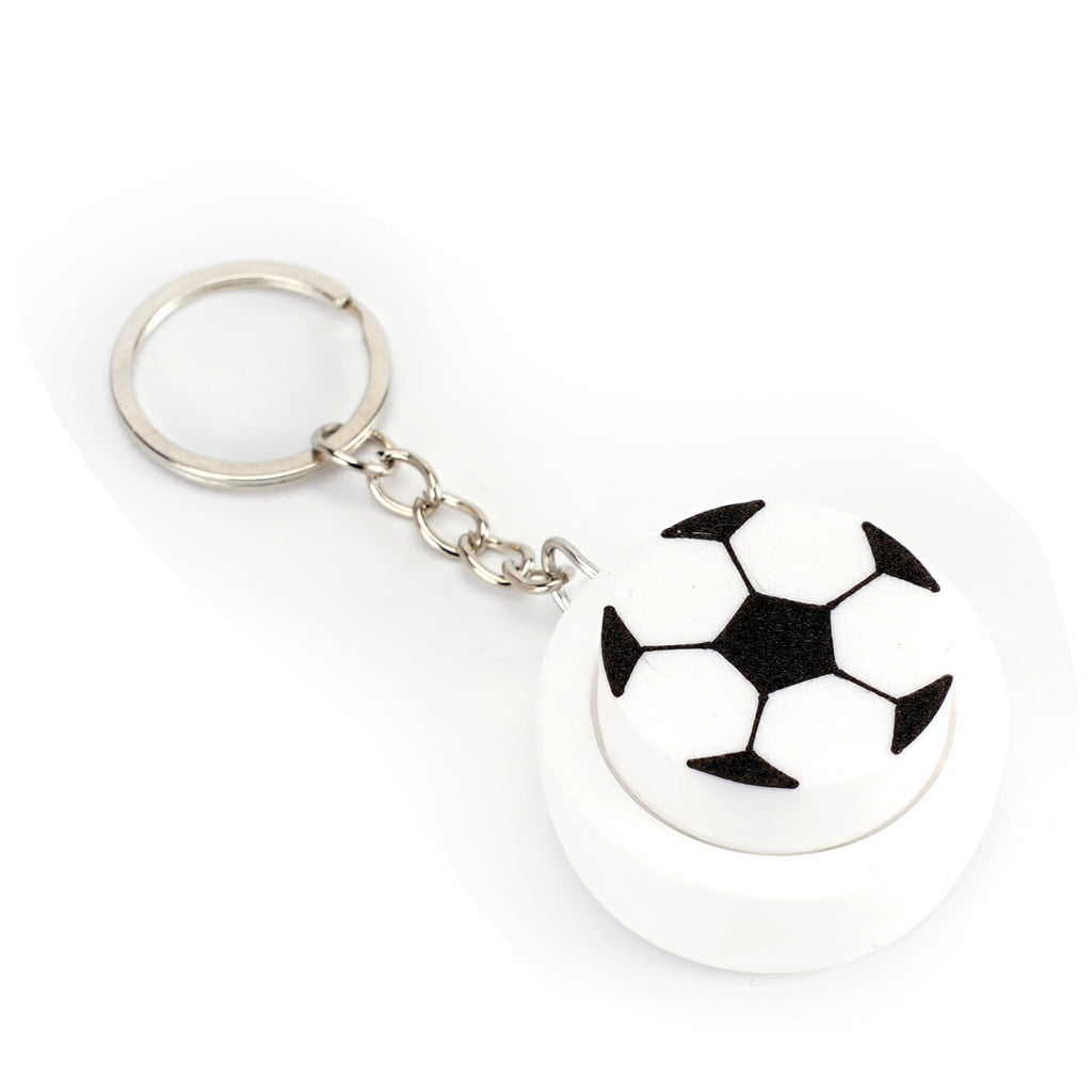 YongCo Trendy 3D Printed Round Keychains With Decompressions Button ...