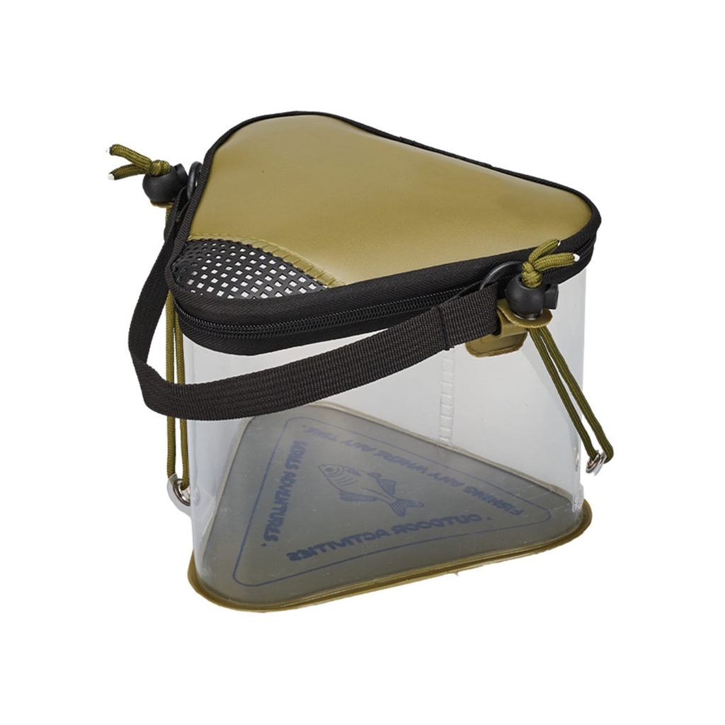 YongCo Triangle Live Baits Container Portable Water Pail Minnow Bucket ...
