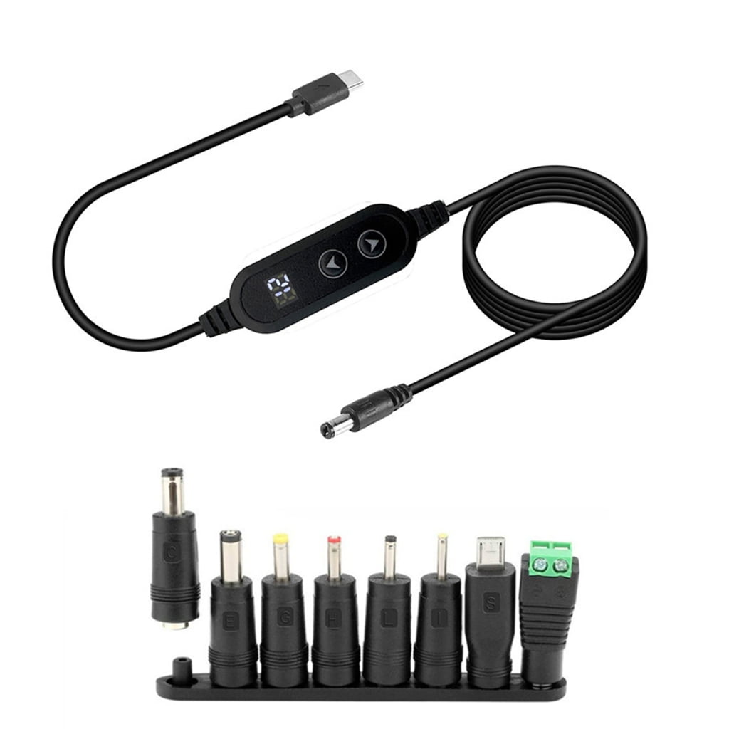 YongCo USB C to DC5521 Adapter Cable Charging Cord with Adapter Plugs ...