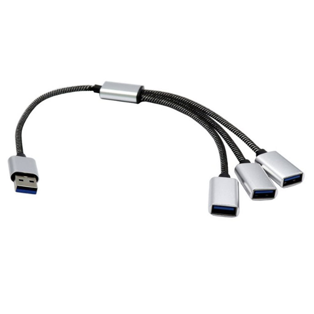 YongCo USB Male to 3/2 USB 2.0 Female Cable Adapter USB OTG Splitter ...