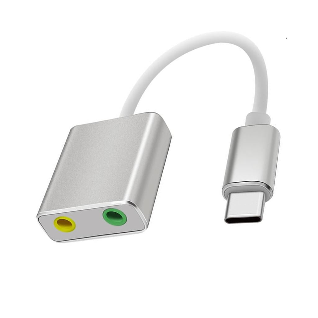 YongCo USB to 3.5mm Jacks Sound Adapter External Stereo Sound Card for ...