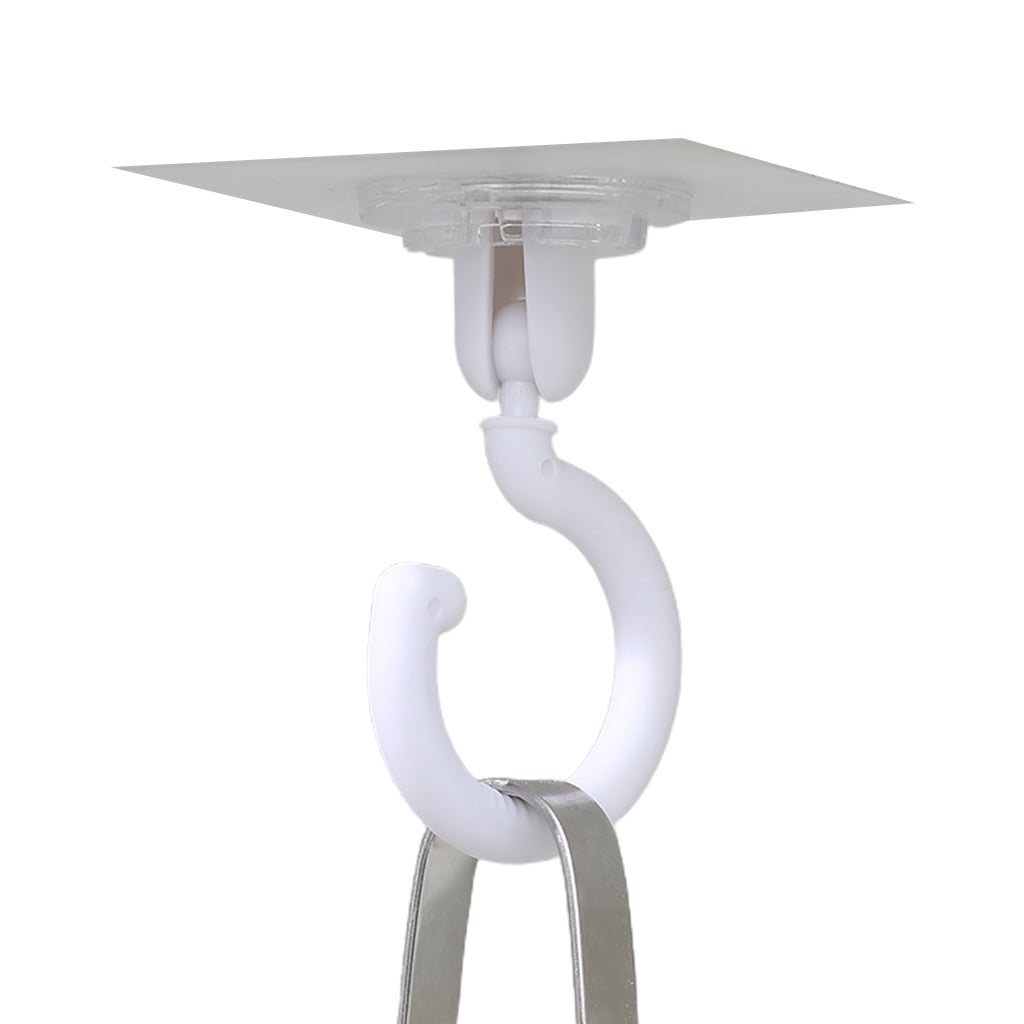 YongCo Under Cabinet Hooks Wall Hanger Utility Hook Easy to Stick Easy ...