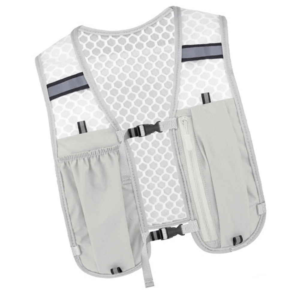 YongCo Unisex Reflective Running Vest With Phone Holder Light Weight ...