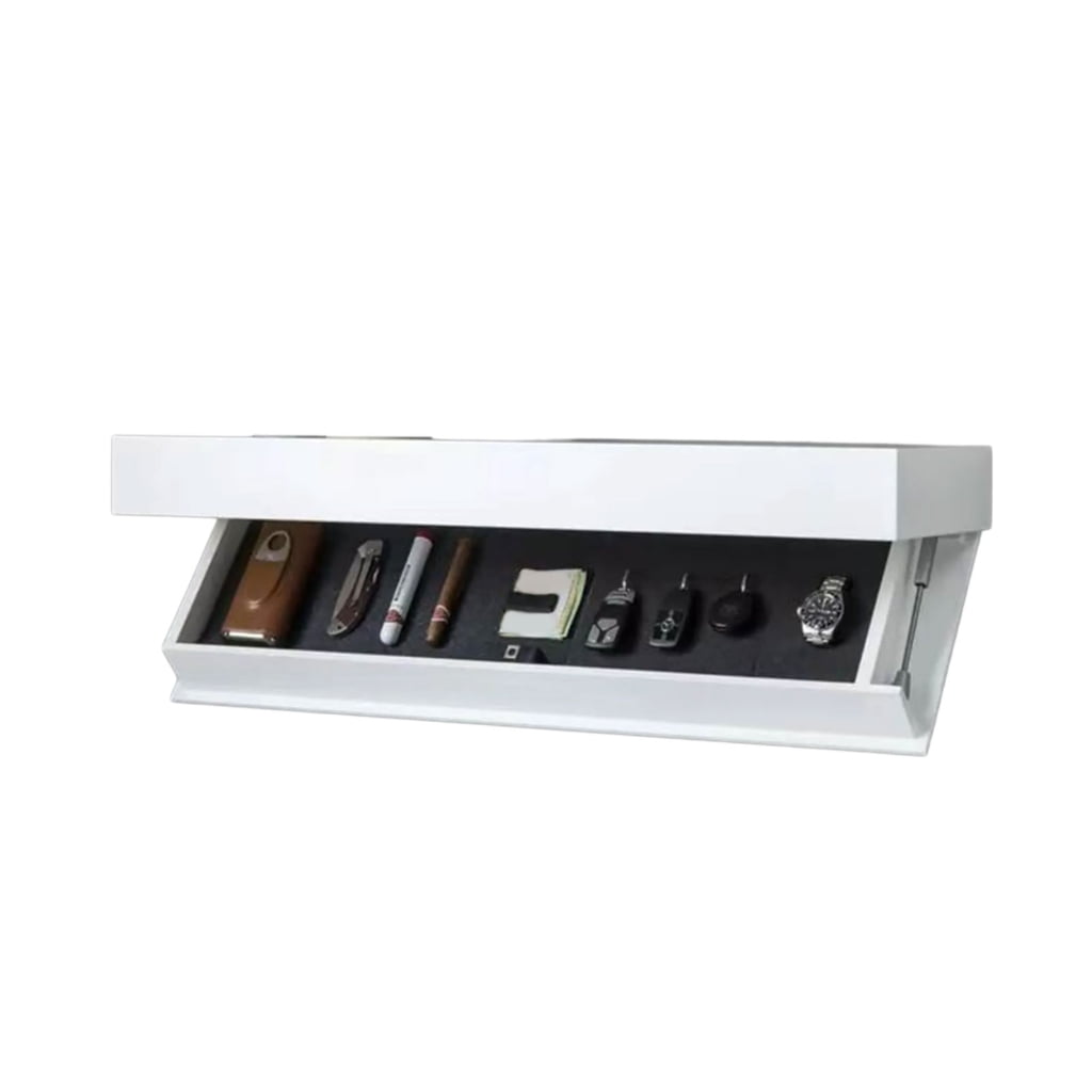 YongCo Wall Mounted Wine Cabinet Storage Shelf with Secret Compartment ...