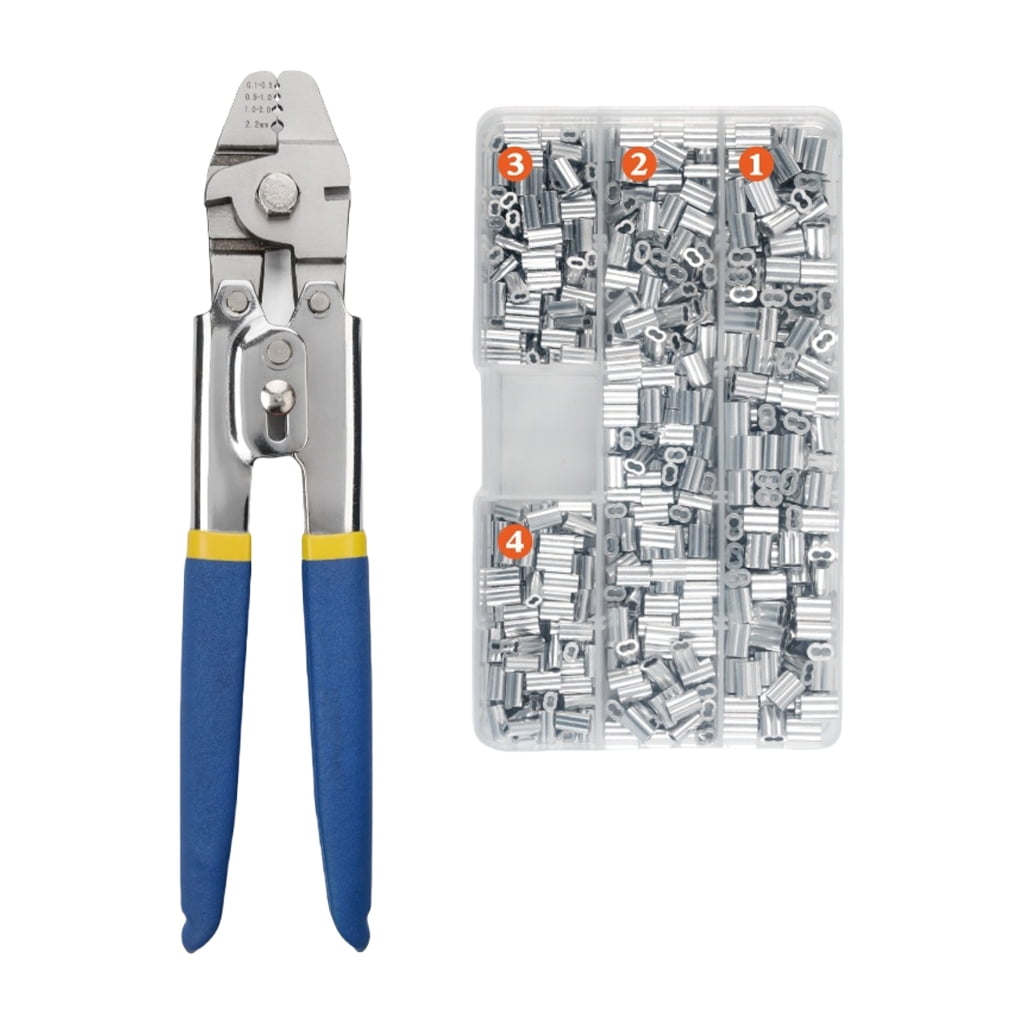 YongCo Wire Rope Crimping Tool Cable Swaging Crimper for Fishing Lines ...