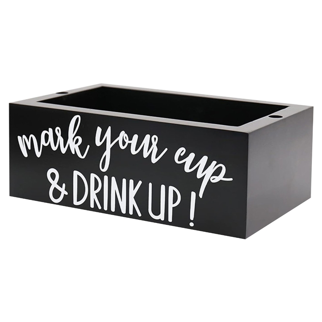 YongCo Wood Coffee Station Rack for Organizing Cups and Accessories Cup ...