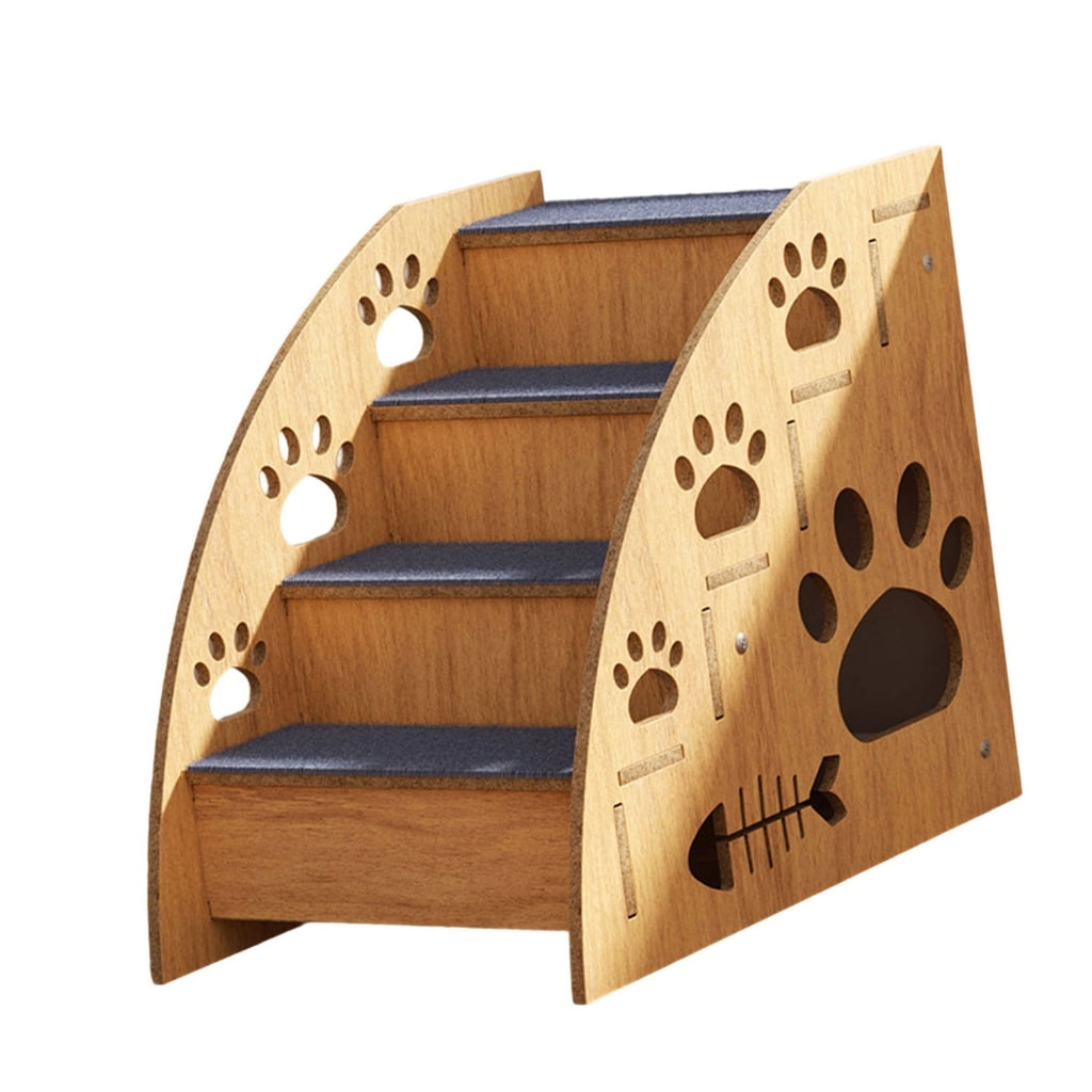 YongCo Wood Pet Steps Stair Ensuring Stability And For Small Dog and ...