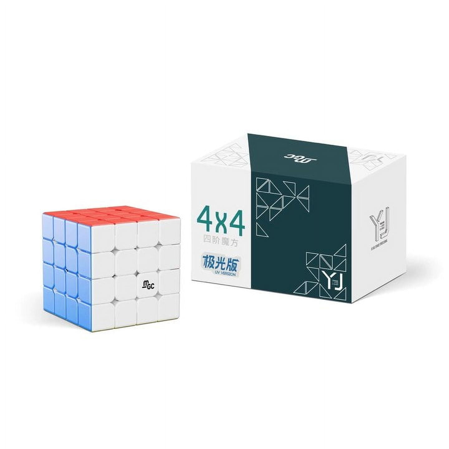 YongJun MGC 4X4 UV Magnatic Speed Cube YJ Stickerless Cube professional ...