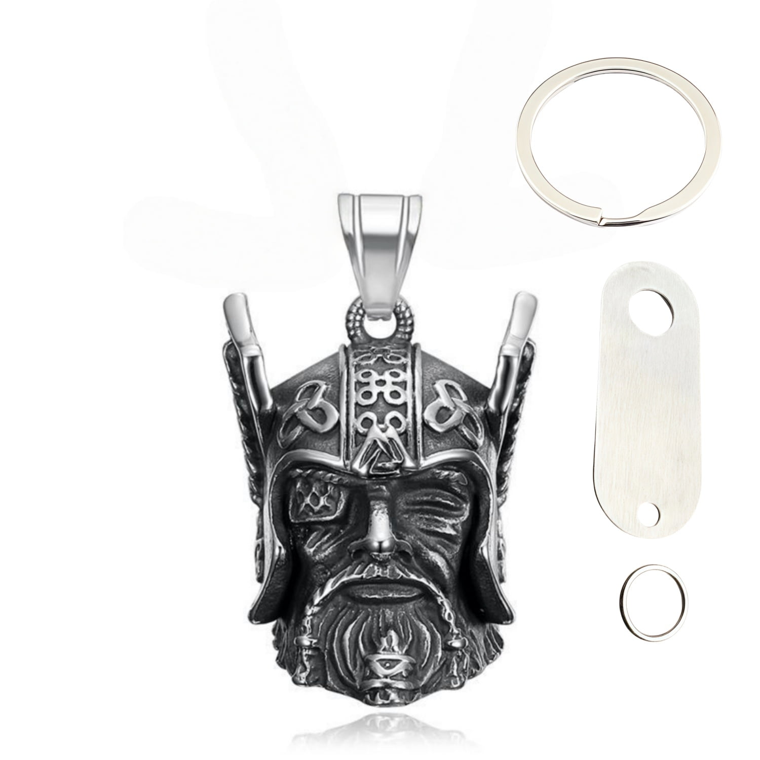 Yonghao Pavilion Keychains Retro motorcycle bell pendant, two tone gold ...