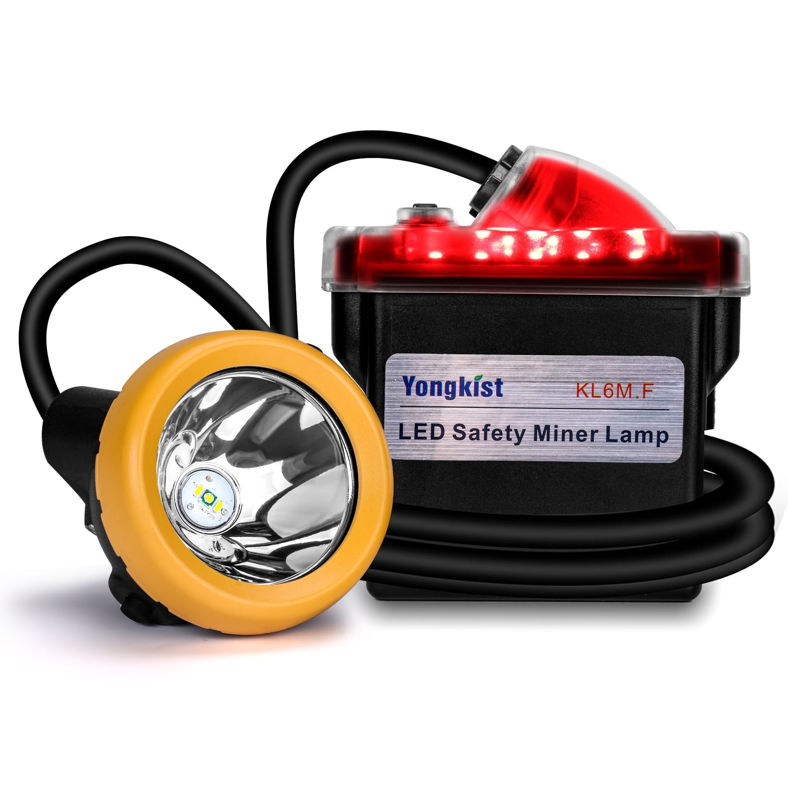 Yongkist Safety Mining Light 1+2 LED Coal Mining Lights Battery Pack ...