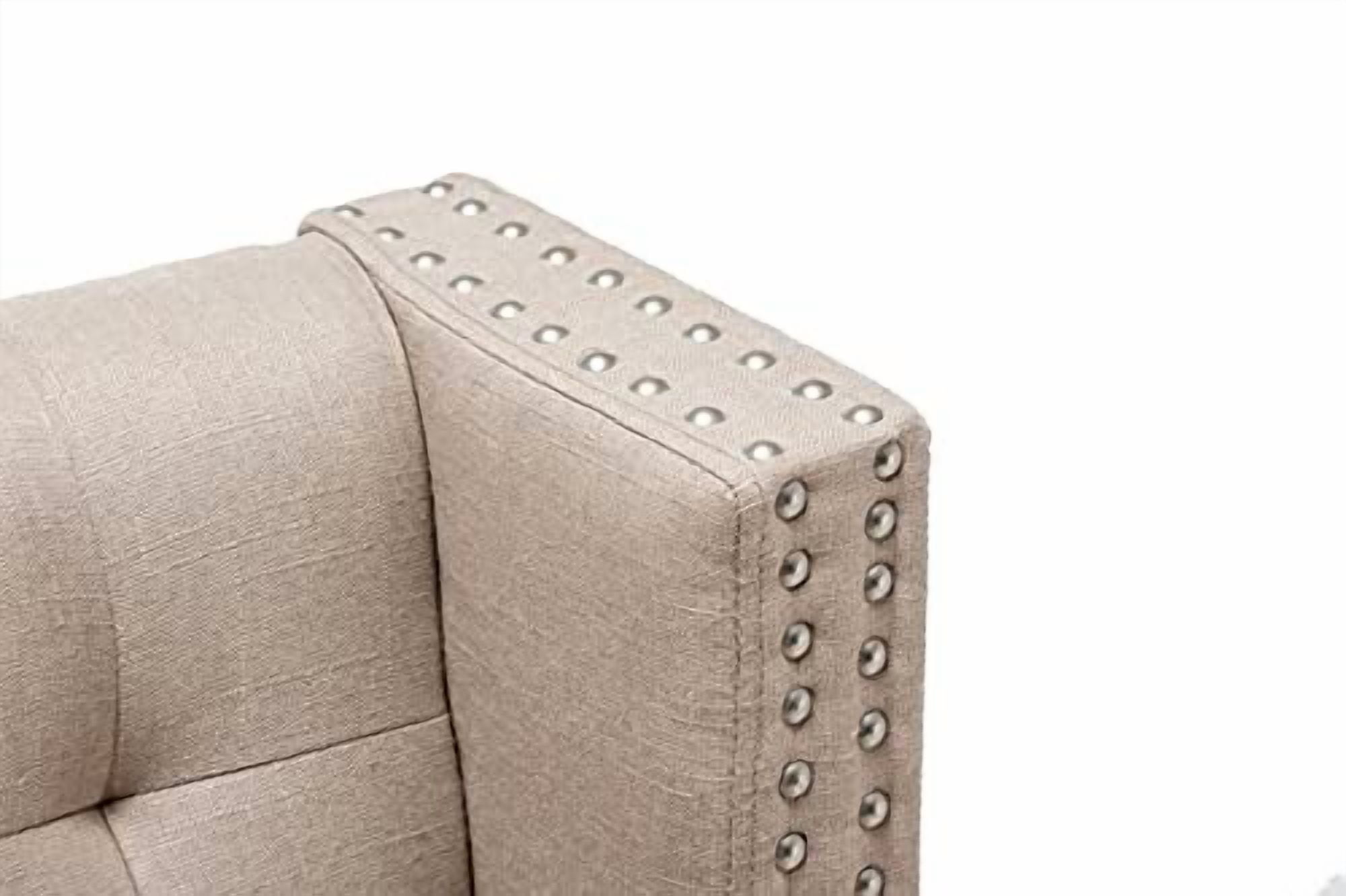 Yongqiang Modern Upholstered Bench with Back Tufted Loveseat Settee for ...