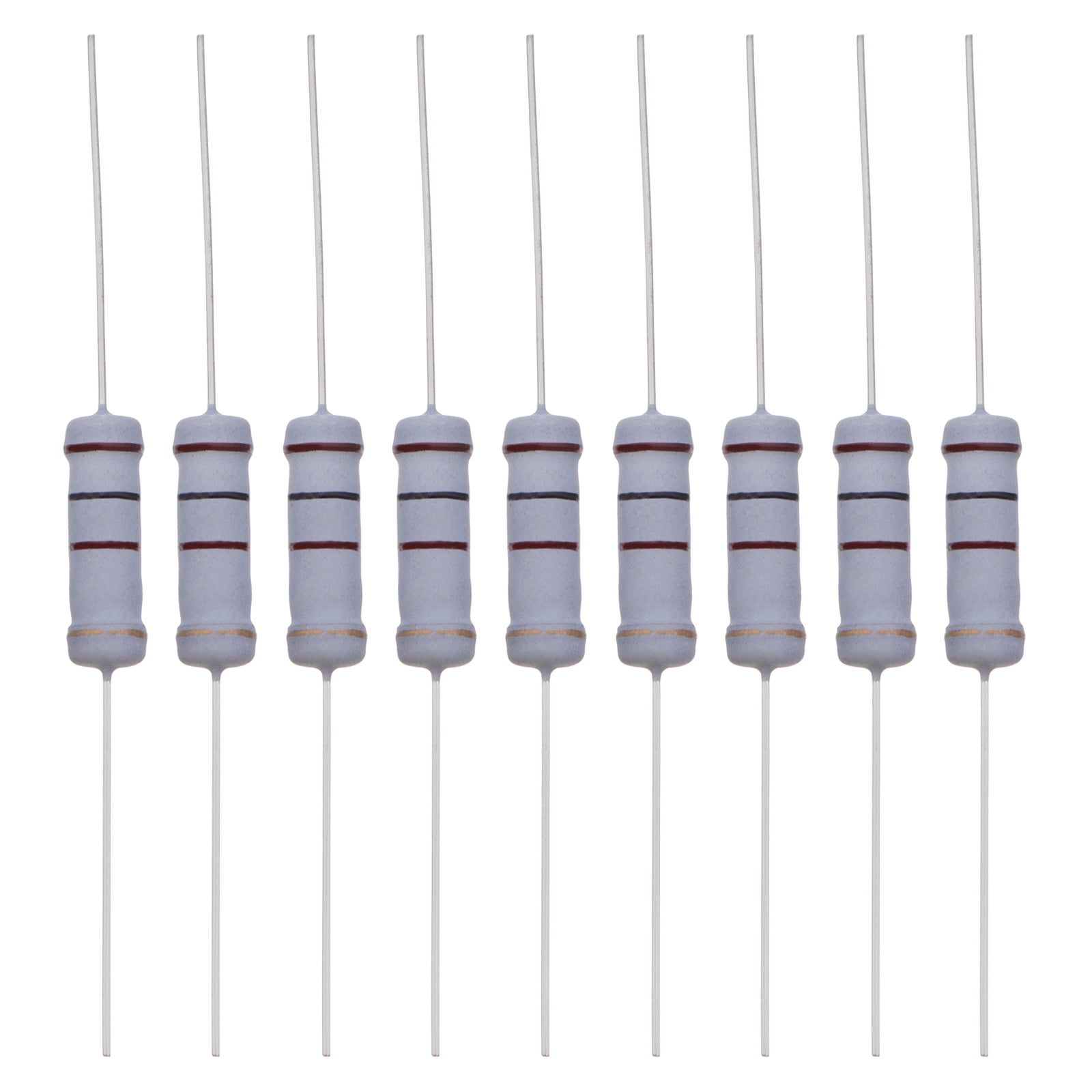 Yongwei 100pcs 100 Ohm Resistor 2W 5% Tolerance Carbon Film Resistors ...
