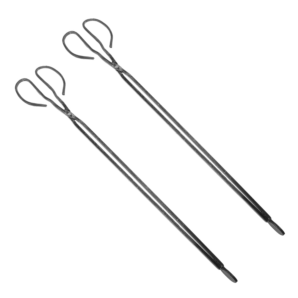 Yongwei 2pc Heavy-Duty Fireplace Tongs for Firewood and Charcoal ...