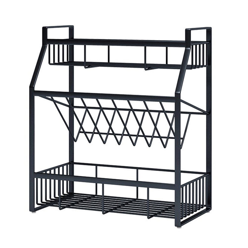 Yongwei 3-Tier Kitchen Countertop Organizer Metal Storage Rack ...