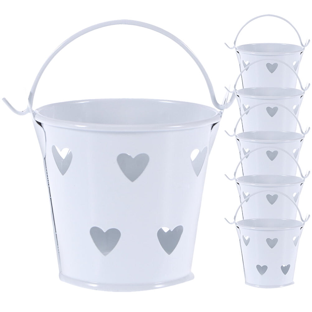 Yongwei 6Pcs Small Metal Buckets with Handles Decorative Candy Kettle ...