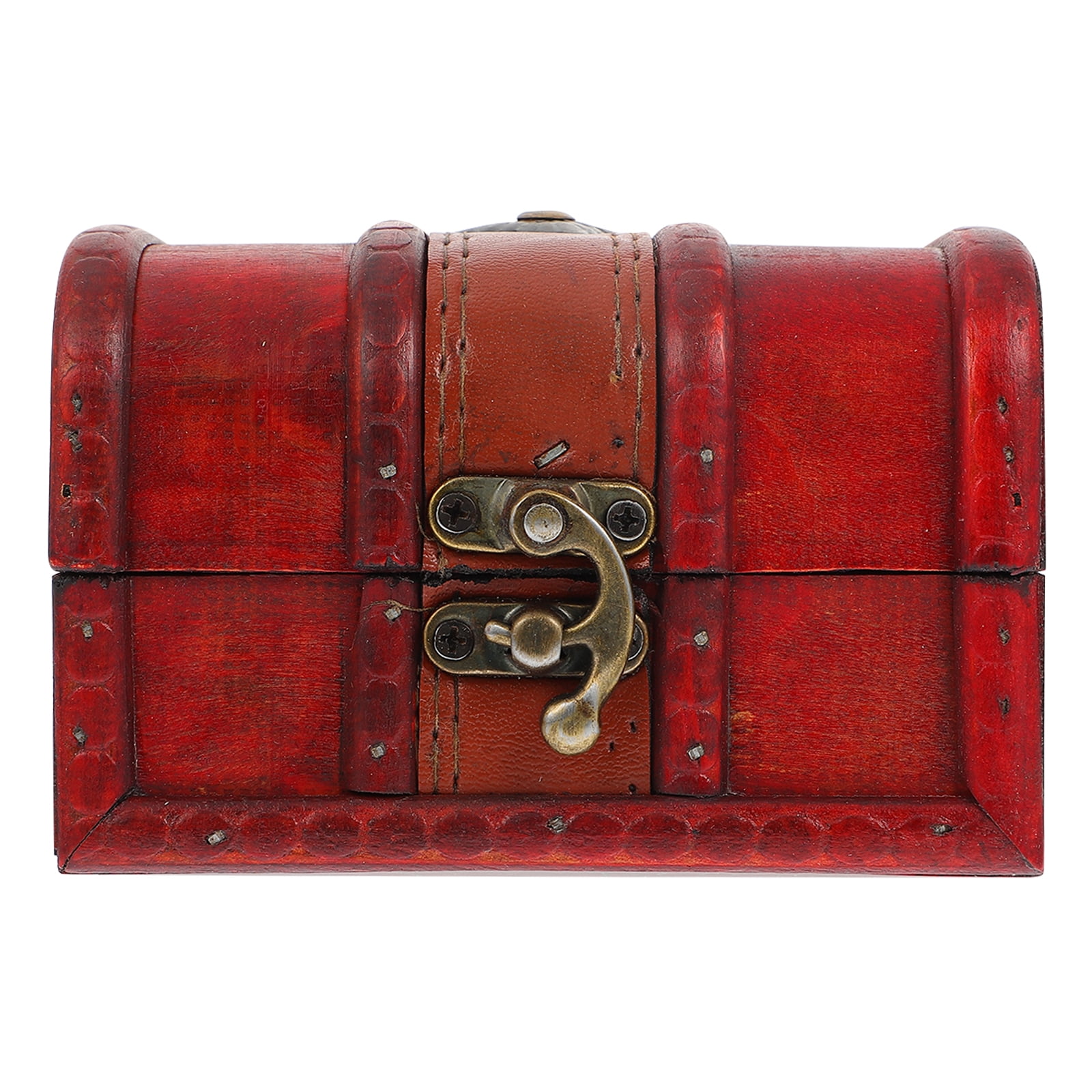 PAMINGONO Decorative Rustic Box Wooden Brown 1Pack 4.72X3.14X3.14Inch ...